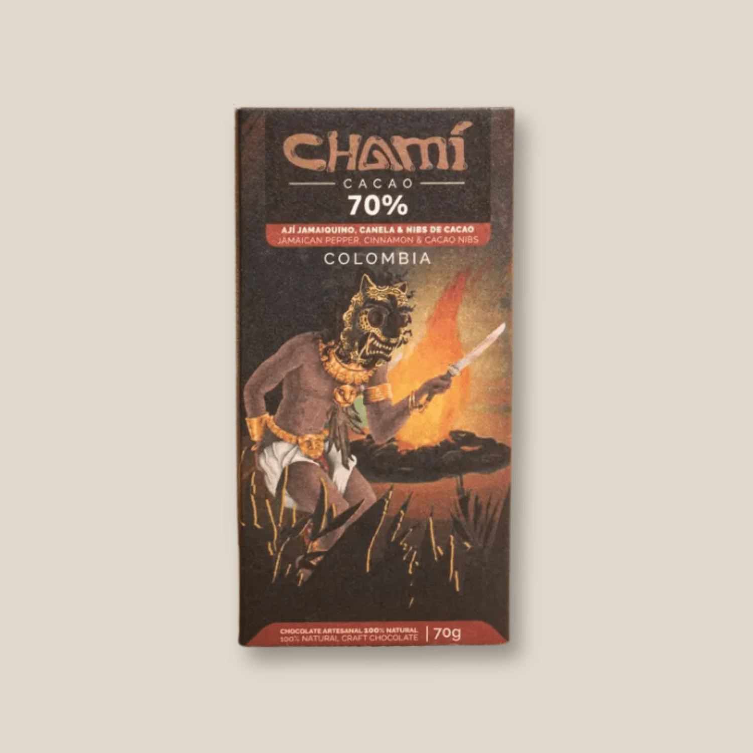 Chami 70% Dark w/ Pepper, Cinnamon & Nibs, 70gr – The Spanish Table