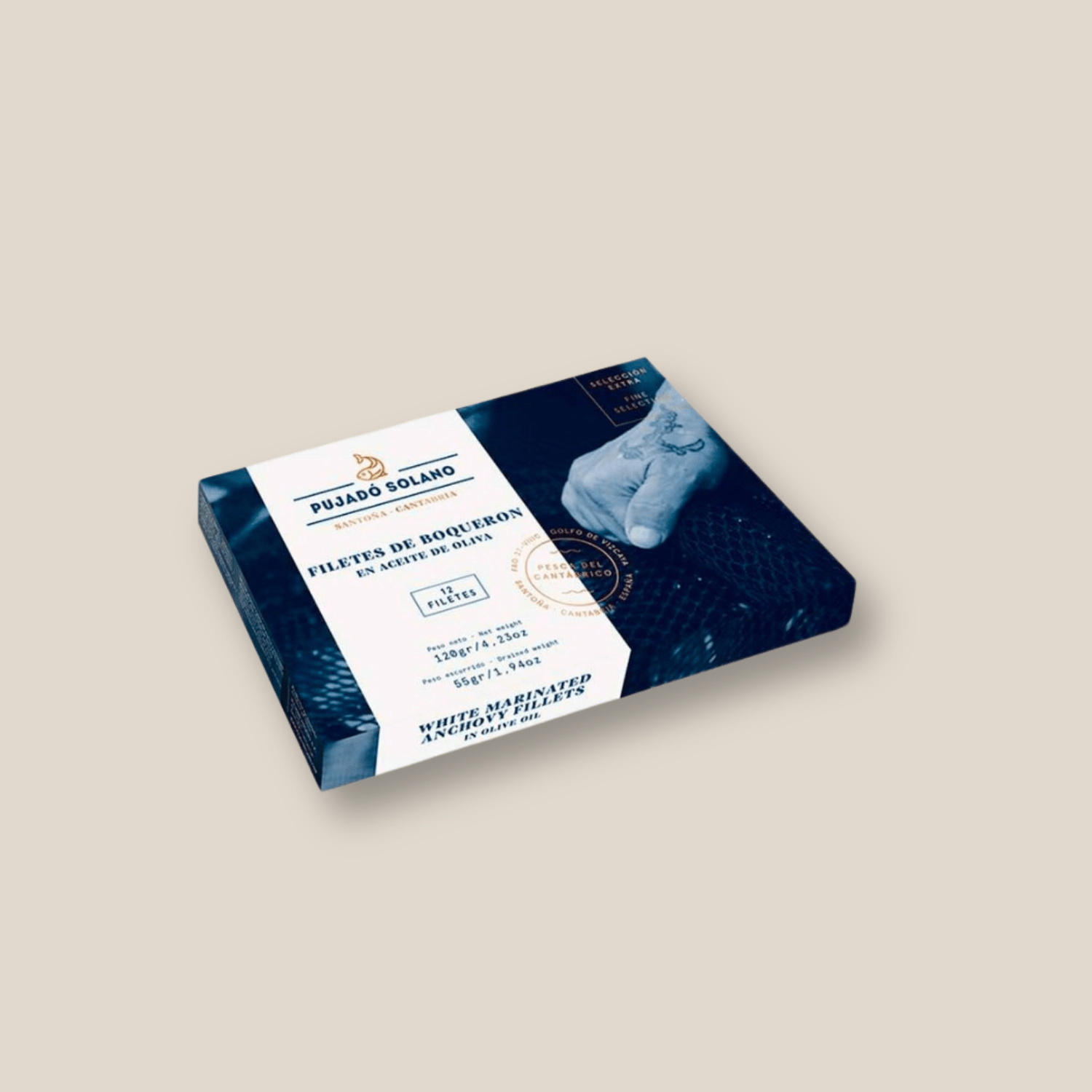 Pujado Solano Cantabrian Boquerones, Seleccion Extra (10 - 12 Fillets ...
