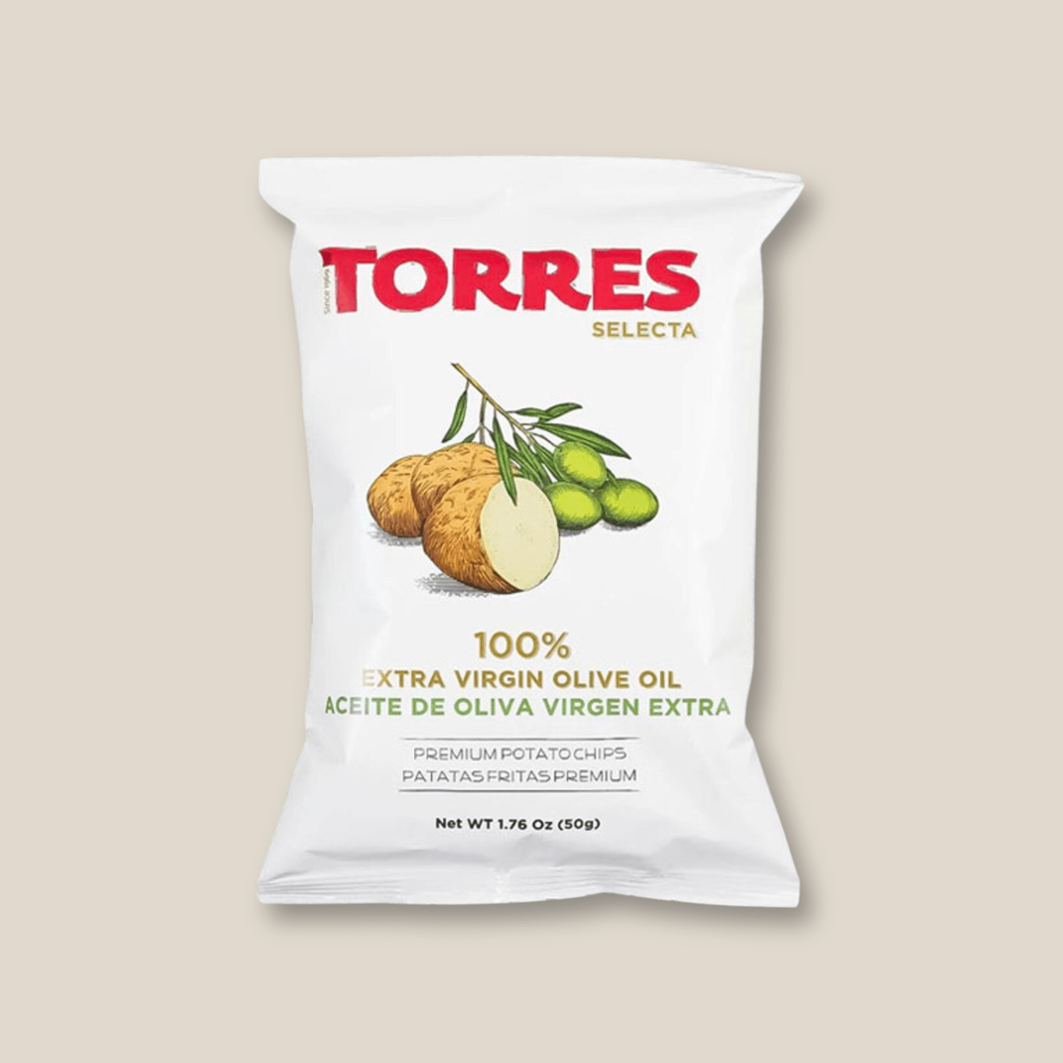 Torres Potato Chips, Extra Virgin Olive Oil, Small (40g) – The Spanish ...